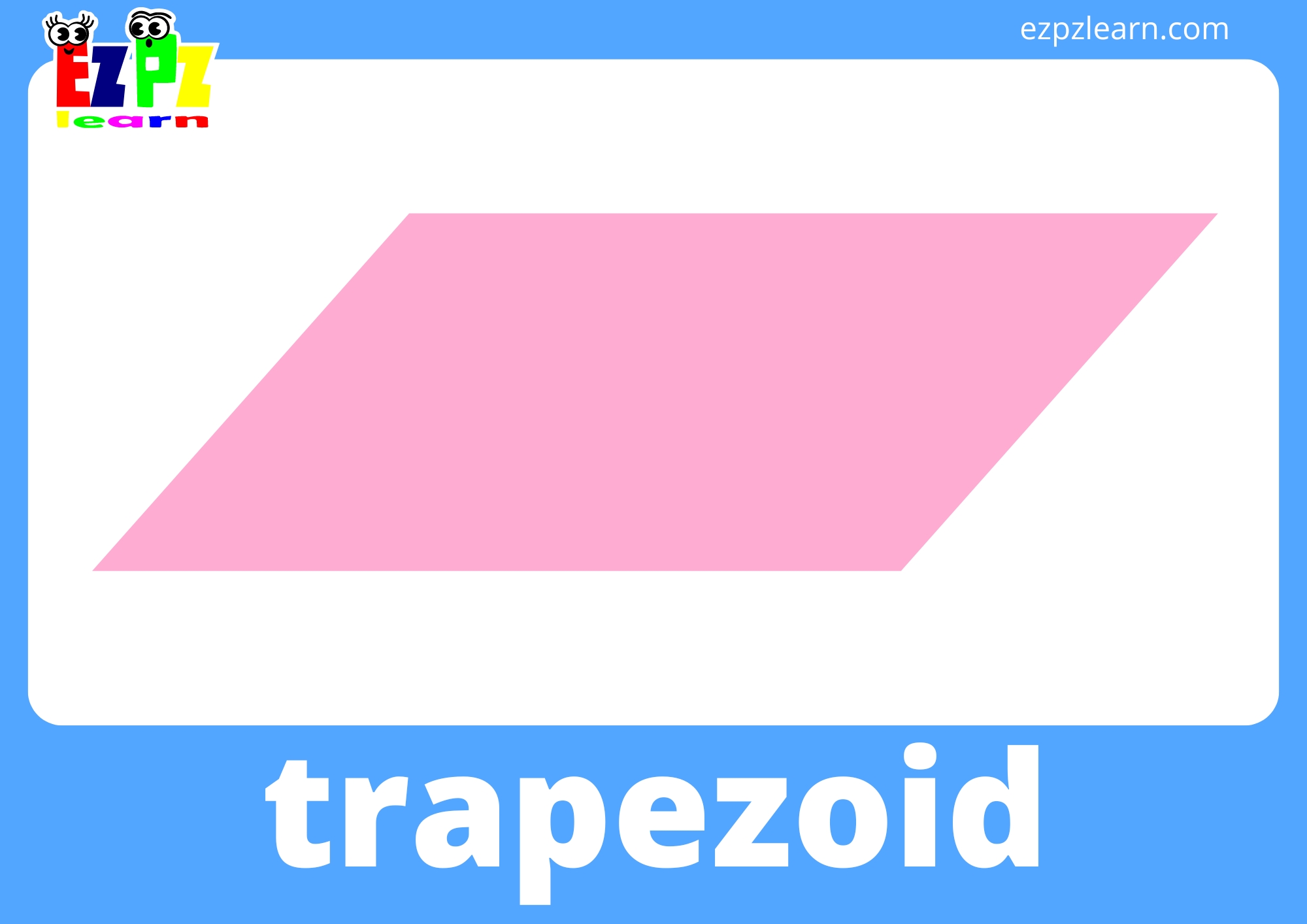 Shapes Flashcards With Words View Online or Free PDF Download - Ezpzlearn.com